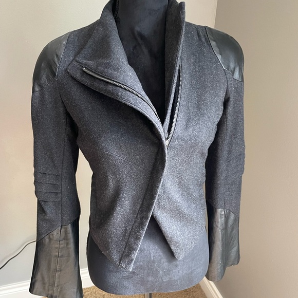 Kymera | Jackets & Coats | Kymera Size 4 Wool And Leather Jacket | Poshmark